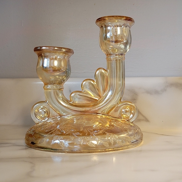 Jeannette Glass company | Accents | Vintage Floragold Jeanette Glass ...